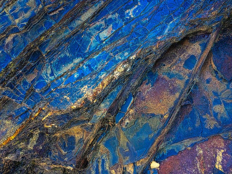 Stone Texture of Amazing Color, Rocky Layers of Bright Colors Stock ...