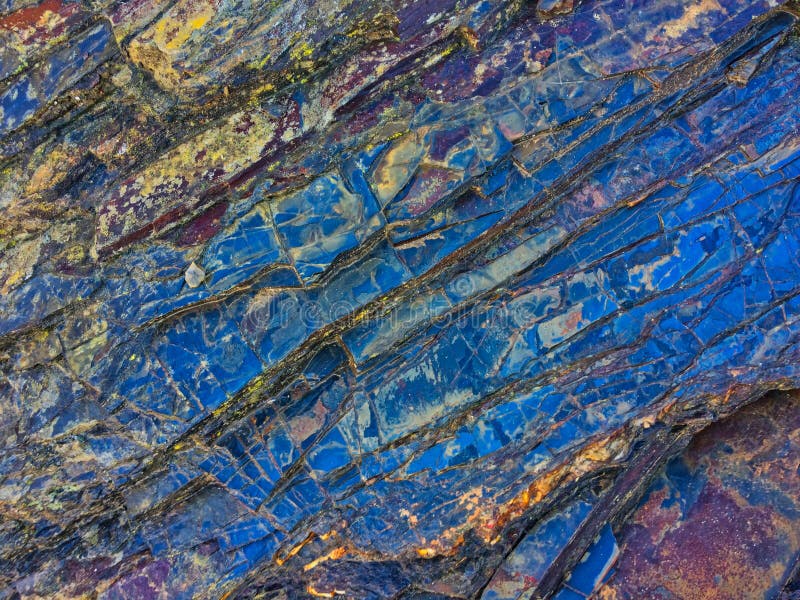Stone Texture of Amazing Color, Rocky Layers of Bright Colors Stock ...