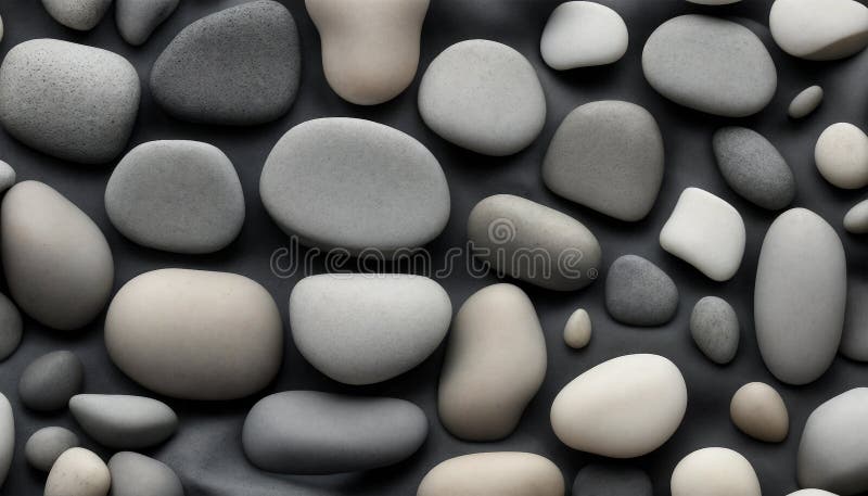 Stone texture. Big pebbles stock illustration. Illustration of grey ...