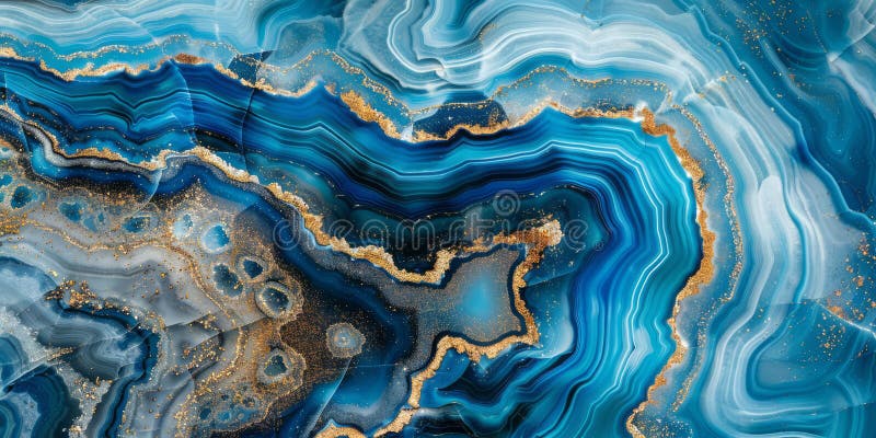 Stone Texture of Blue Agate or Marble Stock Photo - Image of backdrop ...