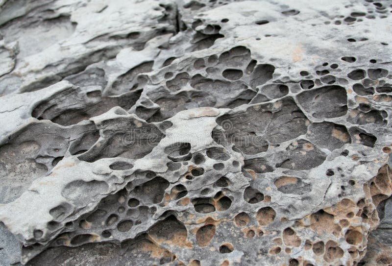 Differential Solution of a Limestone Rock Stock Image - Image of ...