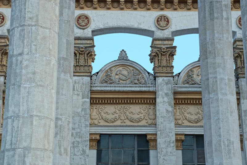 Stone Texture from Old Gray Brown Concrete Columns Stock Photo - Image ...