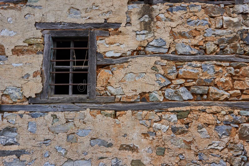 Stone Texture of Old Greece House Stock Photo - Image of space, village ...