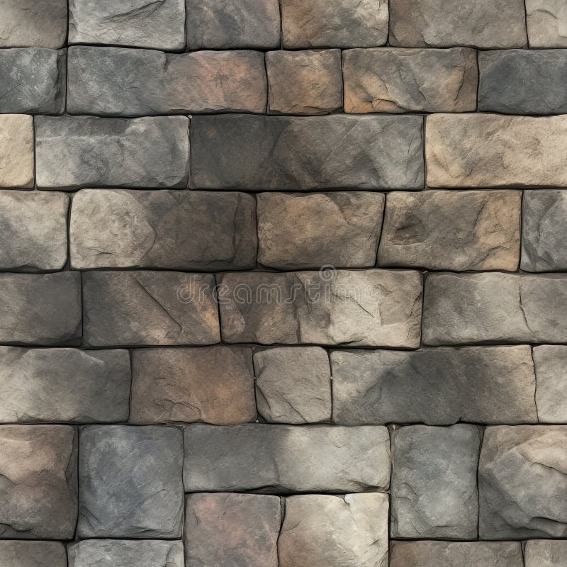 Stone Texture Seamless Pattern. Stock Illustration - Illustration of ...