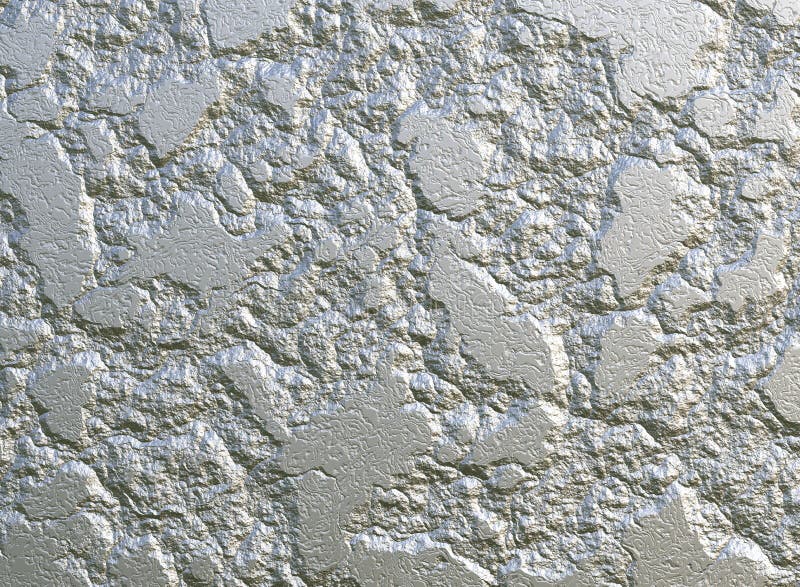 Stone Texture of a Silver Surface. Rough and Convex in Places. Bright ...