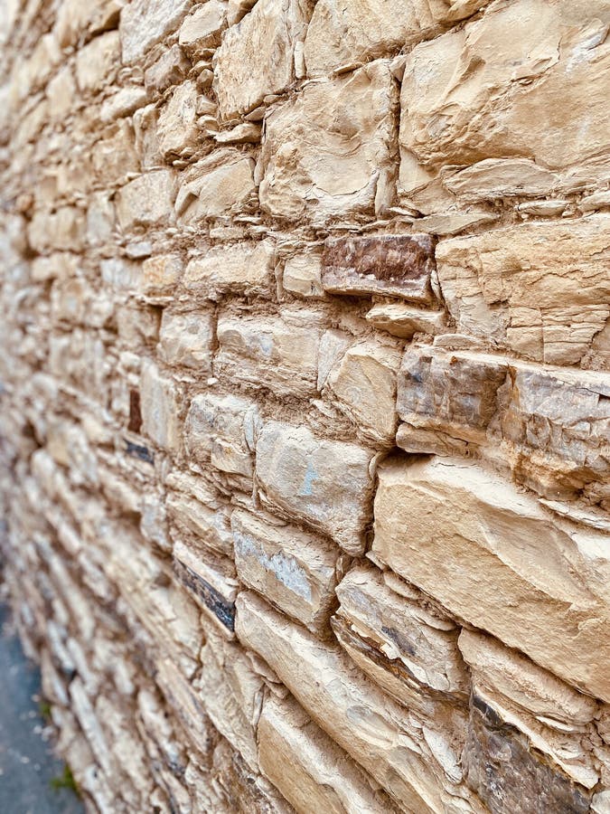 Stone Textured Wall Perspective Stock Image - Image of grungy, copy ...
