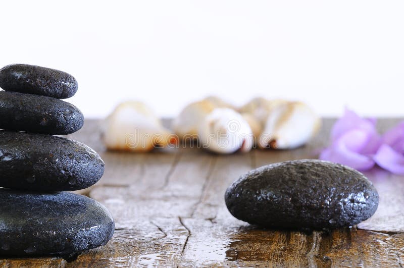 Stone therapy. stock image. Image of black, chakra, thermotherapy ...