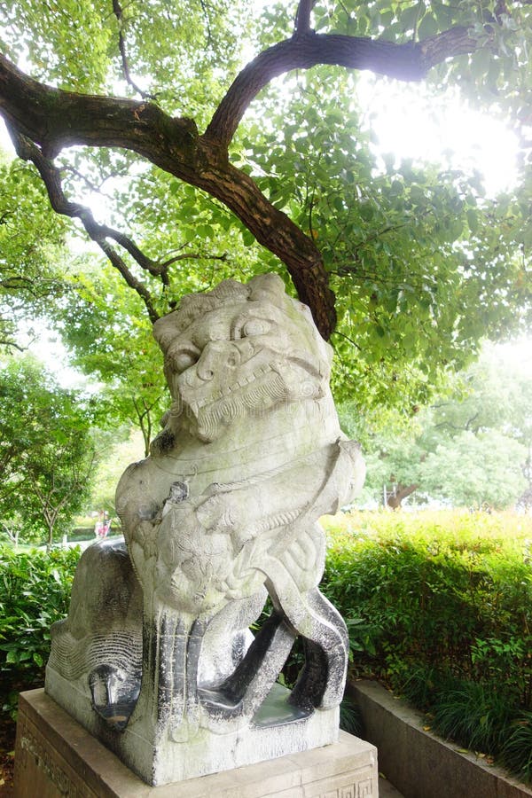 Stone tiger stock photo. Image of tiger, stone, like - 78348562