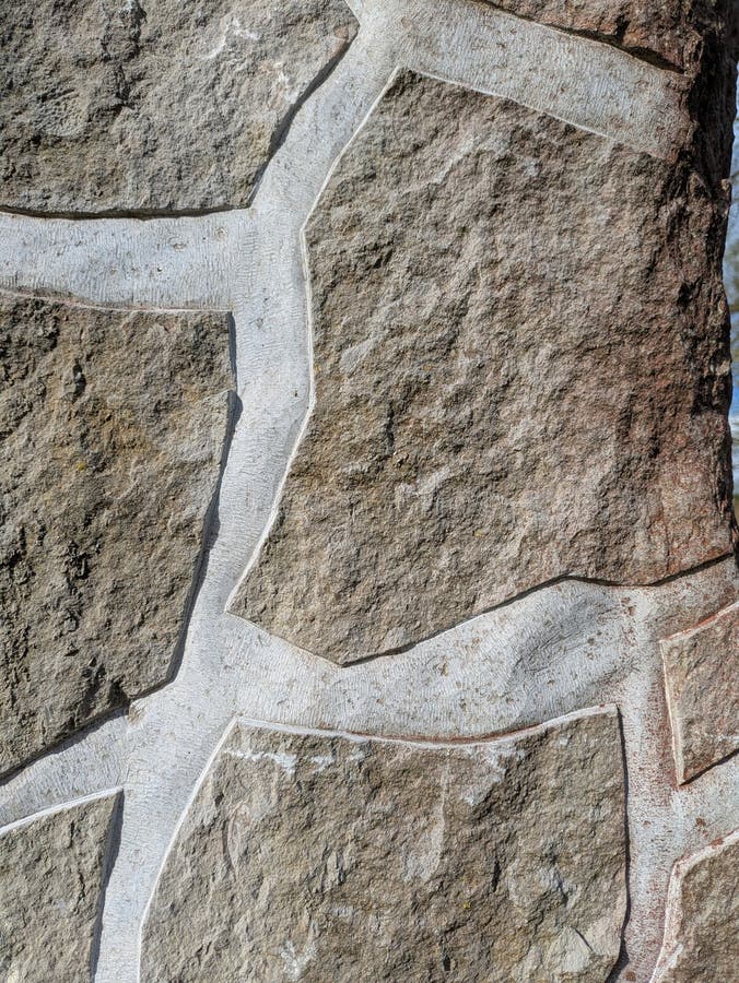 Stone Tile Wall with Animal Print Engraved Giraffe Zebra for Background ...