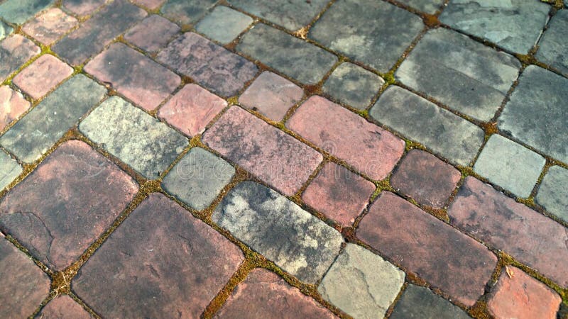 Stone Tiles Pattern, Background Texture, Close-up Slow Panoramic Motion ...