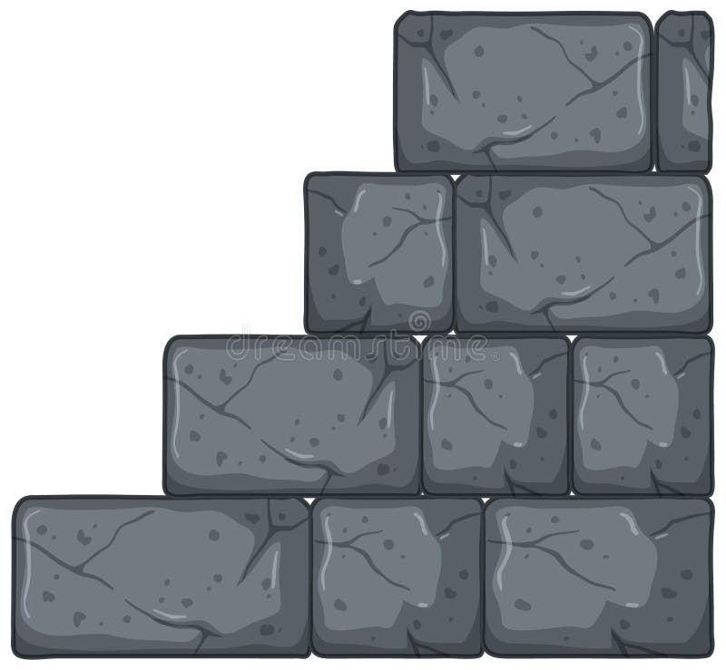 Stone Tiles Texture in Cartoon Style Stock Vector - Illustration of ...