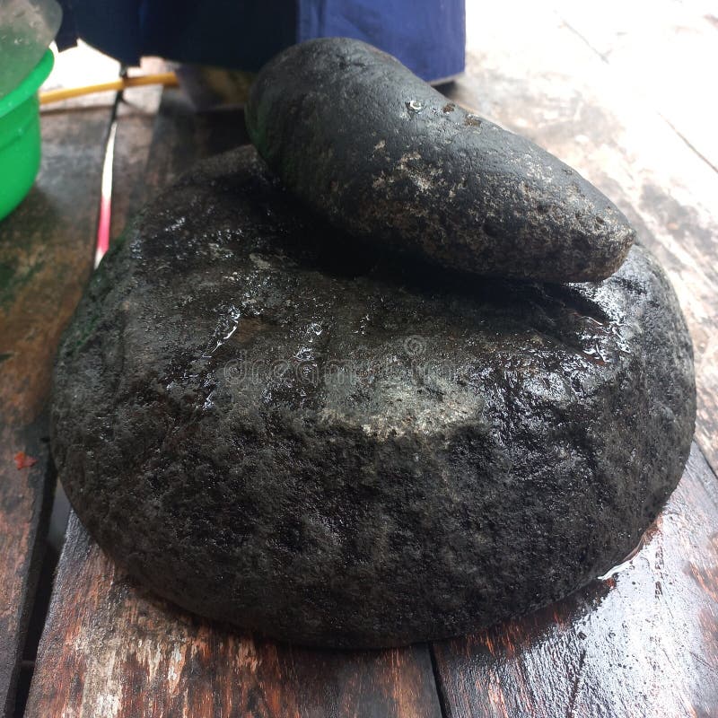 This Stone is a Tool for Making Chili Sauce or for Blending Spices ...