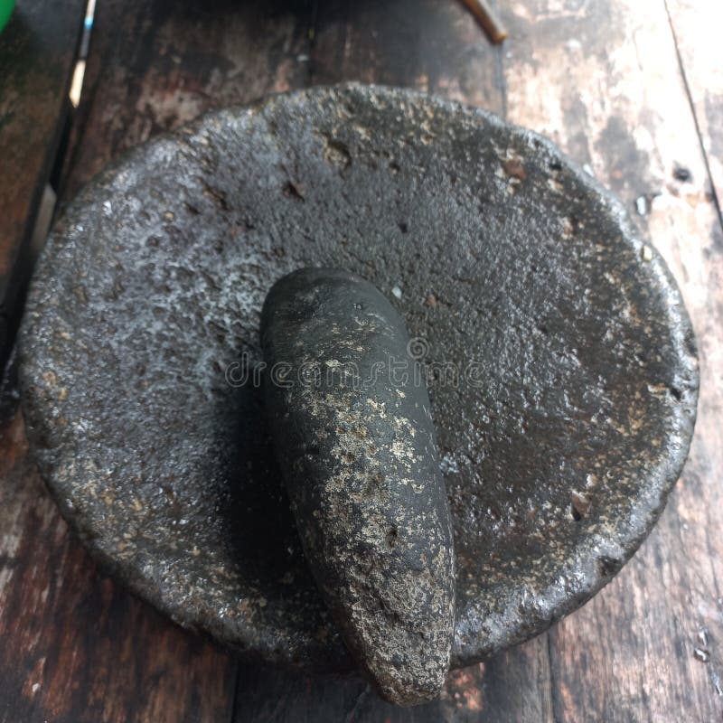 This Stone is a Tool for Making Chili Sauce or for Blending Spices ...