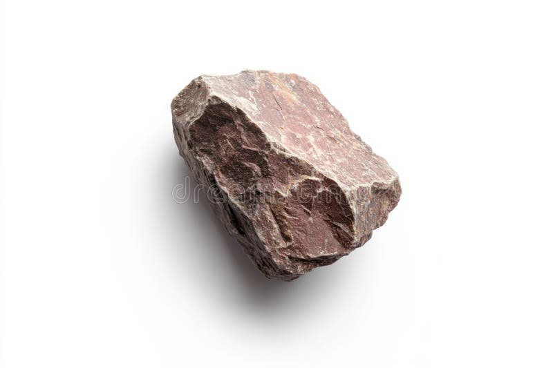 Stone Tool on White Background Exhibiting Primitive Craft. Neural ...