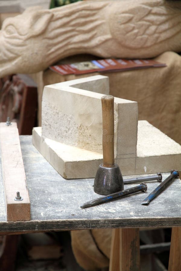 Stone Age Tools in Mesolithic Period or Middle Stone Age. Sandstone ...