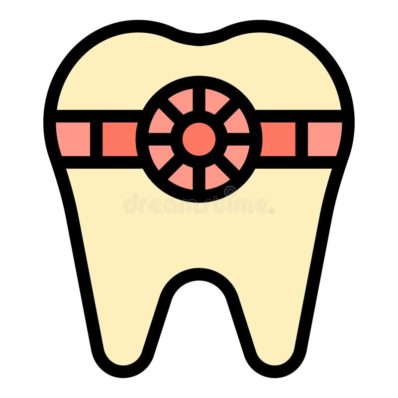 Stone Tooth Icon Vector Flat Stock Illustration - Illustration of ...