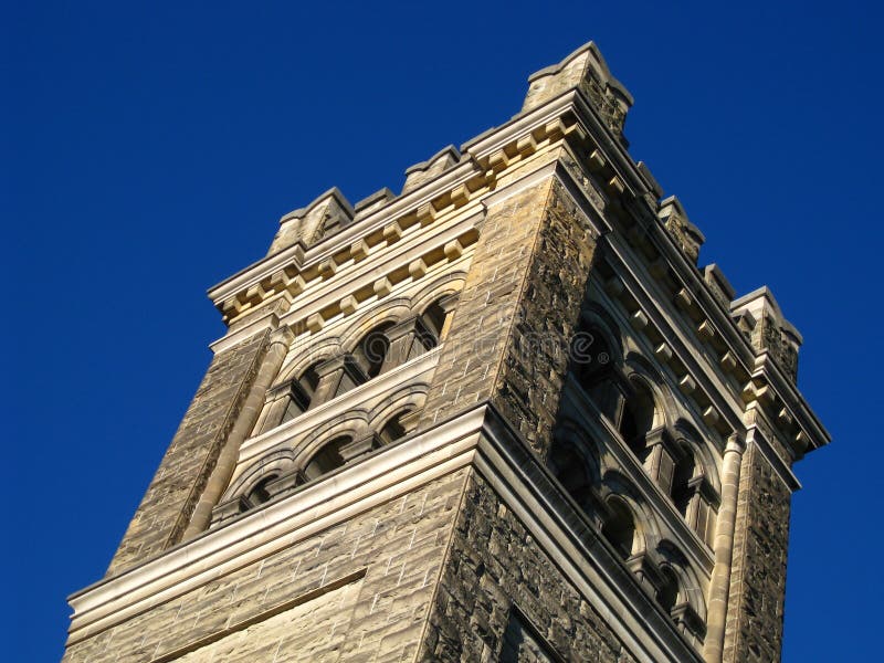 Healy Hall Clock Tower stock image. Image of healy, lawn - 31419019