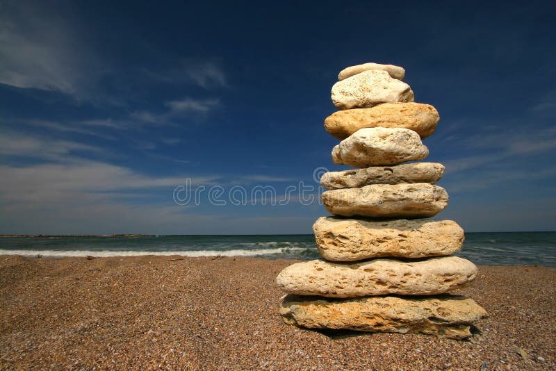 Stone tower stock photo. Image of success, build, rock - 950798
