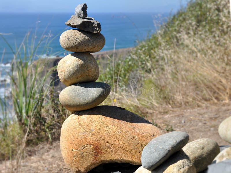 Stone Tower stock image. Image of blue, meditate, calm - 35180189