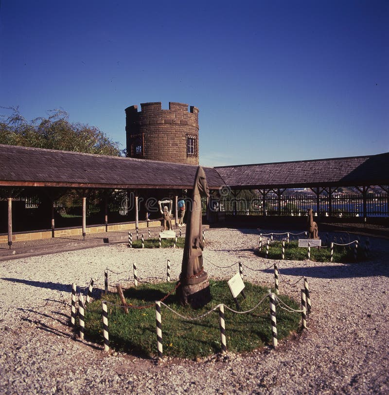 Stone Tower of Regional Museum of Ancud, Chiloe, Chile Editorial Stock ...