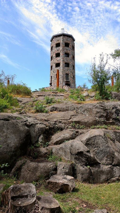 Stone Tower on Stone Hill stock photo. Image of zvan - 57449614