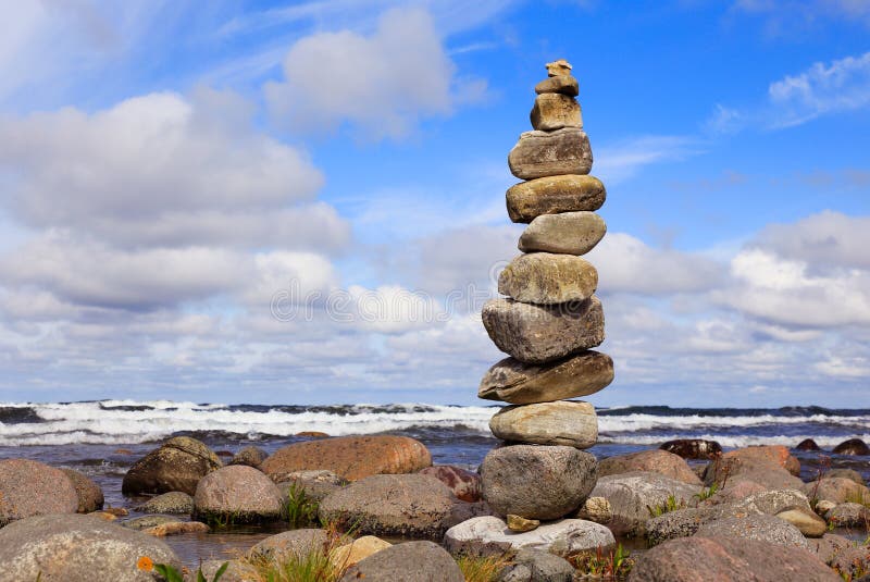 Stone tower stock photo. Image of inspiration, horizon - 141896662