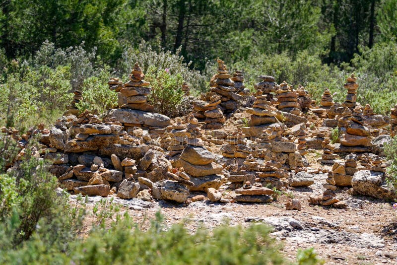 Stone towers stock photo. Image of towers, funny, stones - 79145498