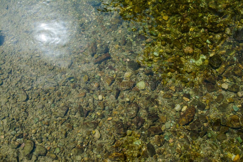 Stone Under Crystal Clear Water of Ganga River Stock Photo - Image of ...