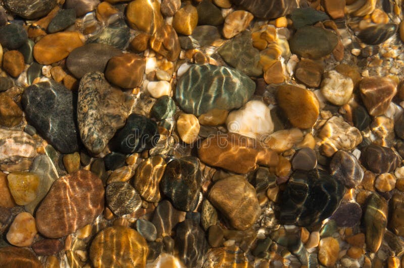 Underwater pebble texture stock image. Image of refraction - 5947435
