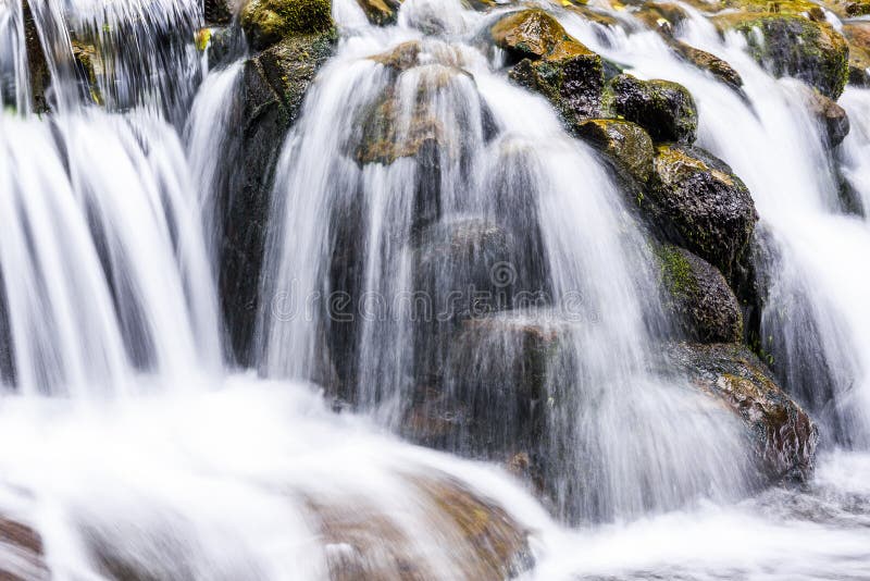 Close-up Waterfall, Natural Background Stock Photo - Image of fresh ...