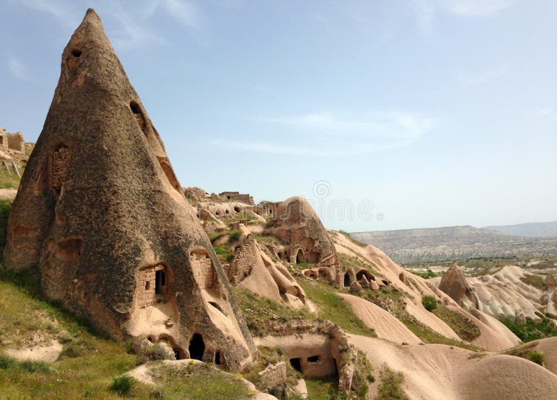 Stone Valleys of Cappadocia Stock Image - Image of city, cave: 143408943