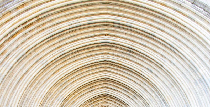 The Stone Vault Ceiling Arch Stock Image - Image of catholicism ...