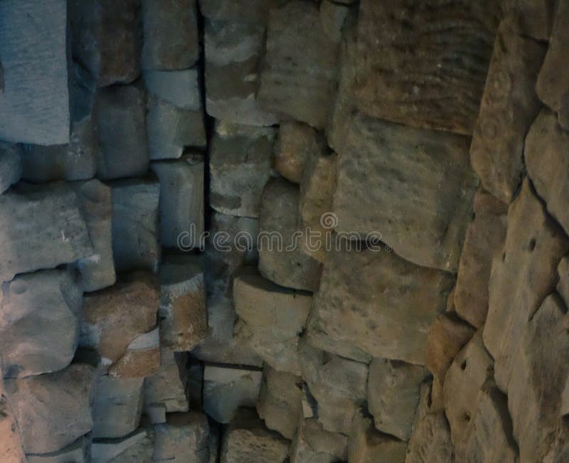 Stone Vault of an Old Building. Ancient Stonework Stock Photo - Image ...