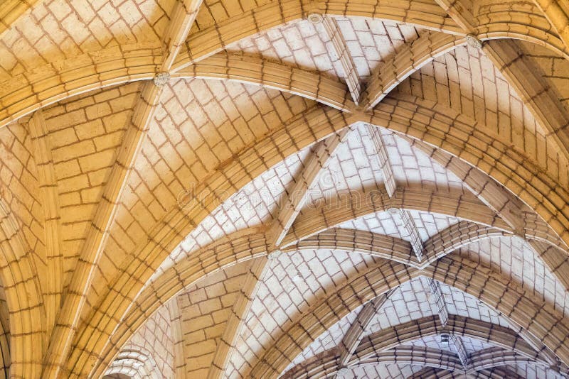 Stone Vault of the Temple from Below. Stock Photo - Image of built ...