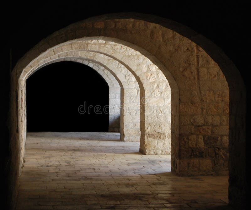 Stone vaults stock image. Image of antiquity, architectures - 15195465