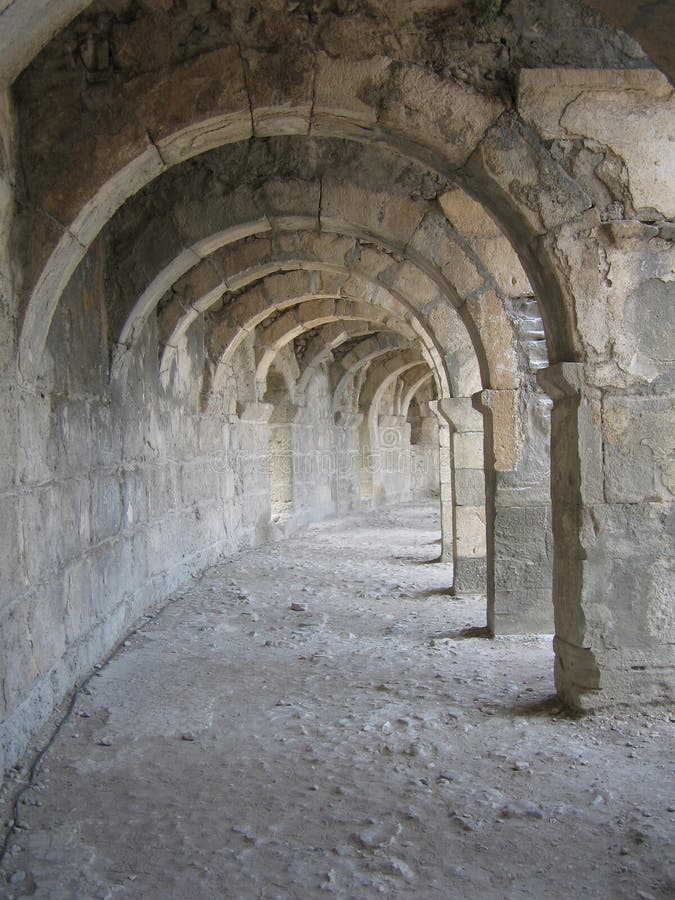 Stone vaults stock image. Image of arch, century, dark - 8112007
