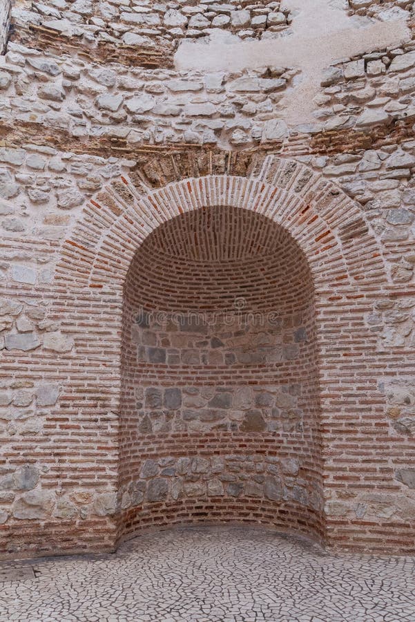 The Stone Vaults of Diocletian S Palace in Split, Croatia. Stock Image ...