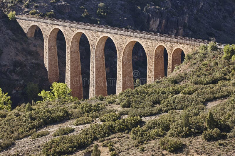 The Odl Viaduct, Teruel,Spain Stock Photo - Image of outdoor ...