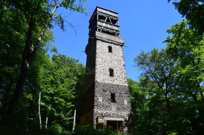 Lydiaturm, Viewing Tower in the Eifel Above Laacher See Stock Image ...