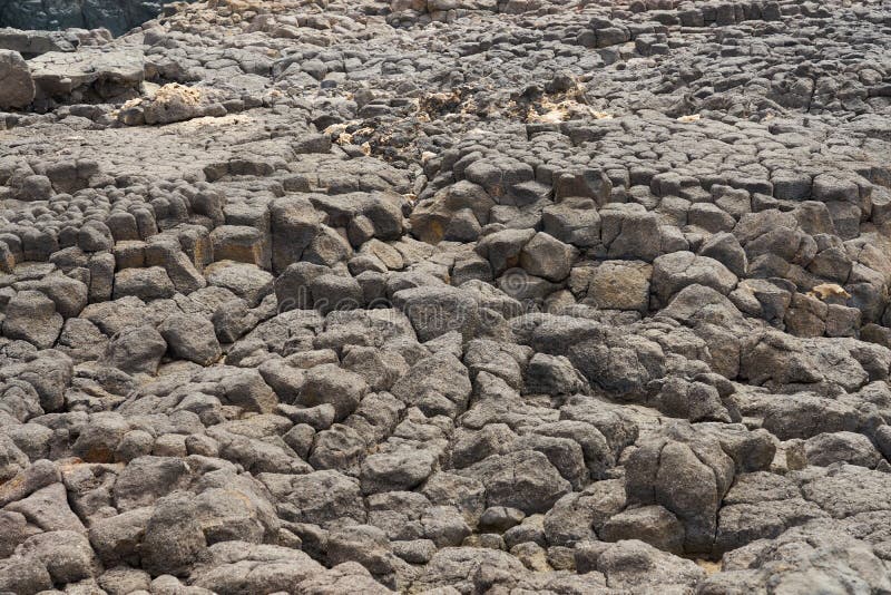 A Stone Volcanic Backdrop on the Coast of the Island of Sal in Cape ...