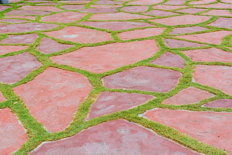 Stone Walk Path in the Park Stock Photo - Image of rock, park: 43765496