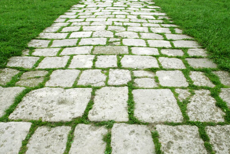 Stone walkway stock image. Image of grey, medieval, ground - 11035593