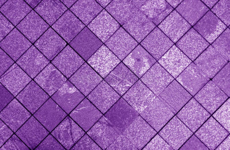 Stone Walkway and Cobbled Road in Purple Tone Stock Photo - Image of ...