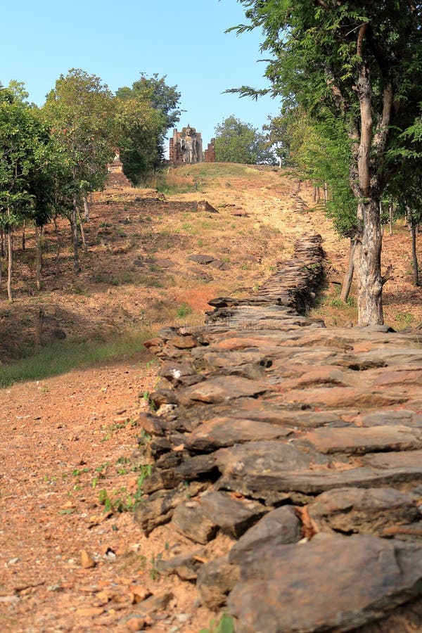 Stone walkway stock image. Image of tree, slabs, pathway - 58287215