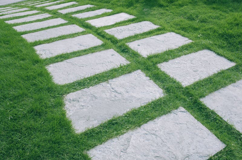 Stone walkway in the park stock image. Image of path - 188627821