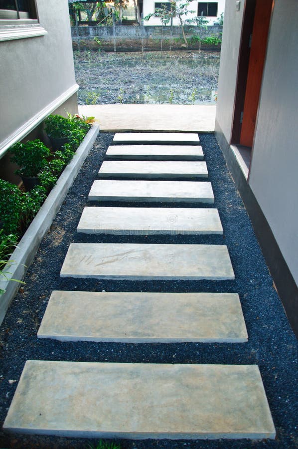 Stone walkway winding stock image. Image of footpath - 47452825