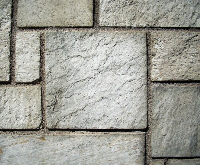 Light Coloured Stone Brick Wall Cladding Stock Photo - Image of cement ...