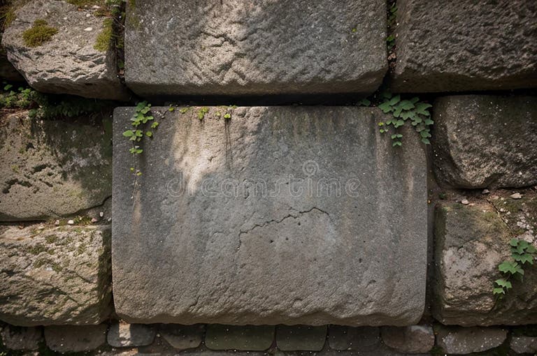 The Stone Wall, Abstract Background, Ancient Feel Stock Illustration ...