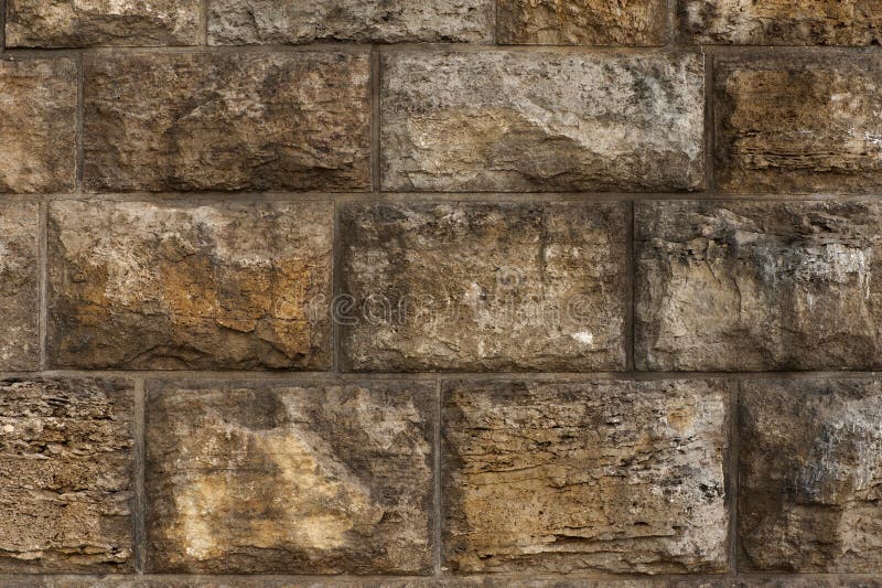Medieval Wall Made of Big Old Stones Stock Photo - Image of ...