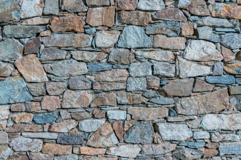 Ancient Stone Wall Built by Hand Stock Photo - Image of colors, embed ...